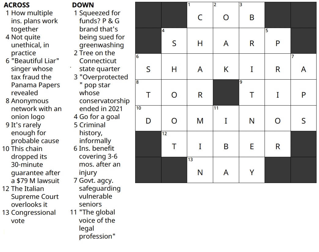 Legal Crossword Solutions | Round Table Group